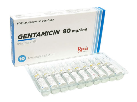 Gentamicin Injection USP 80 mg / 2 ml | Ryvis Pharma
