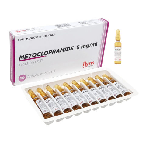 Metoclopramide Hydrochloride Injection USP 5mg / ml | Ryvis Pharma